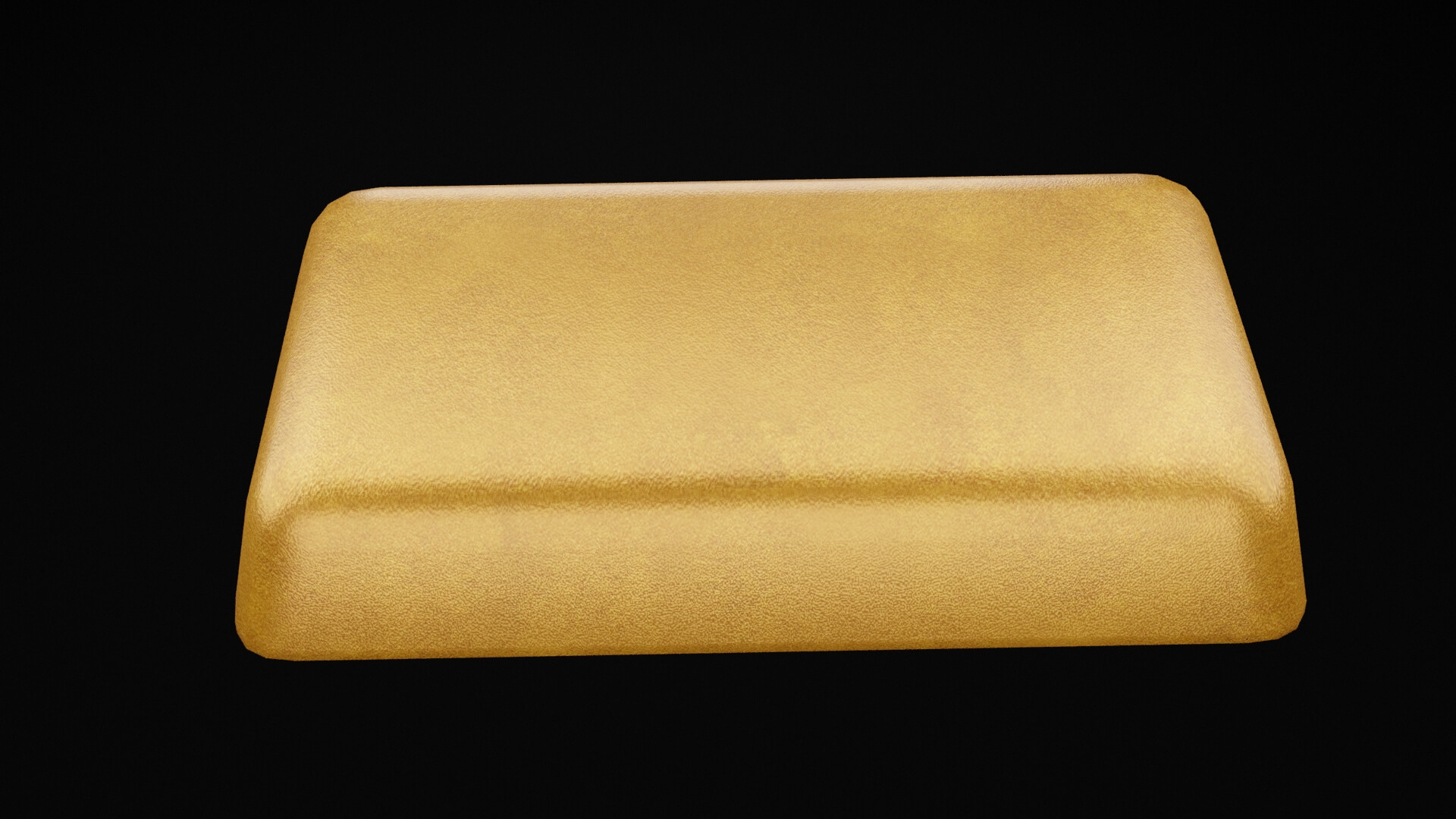 Shiny Gold Ingot - 3D Model by thedazking