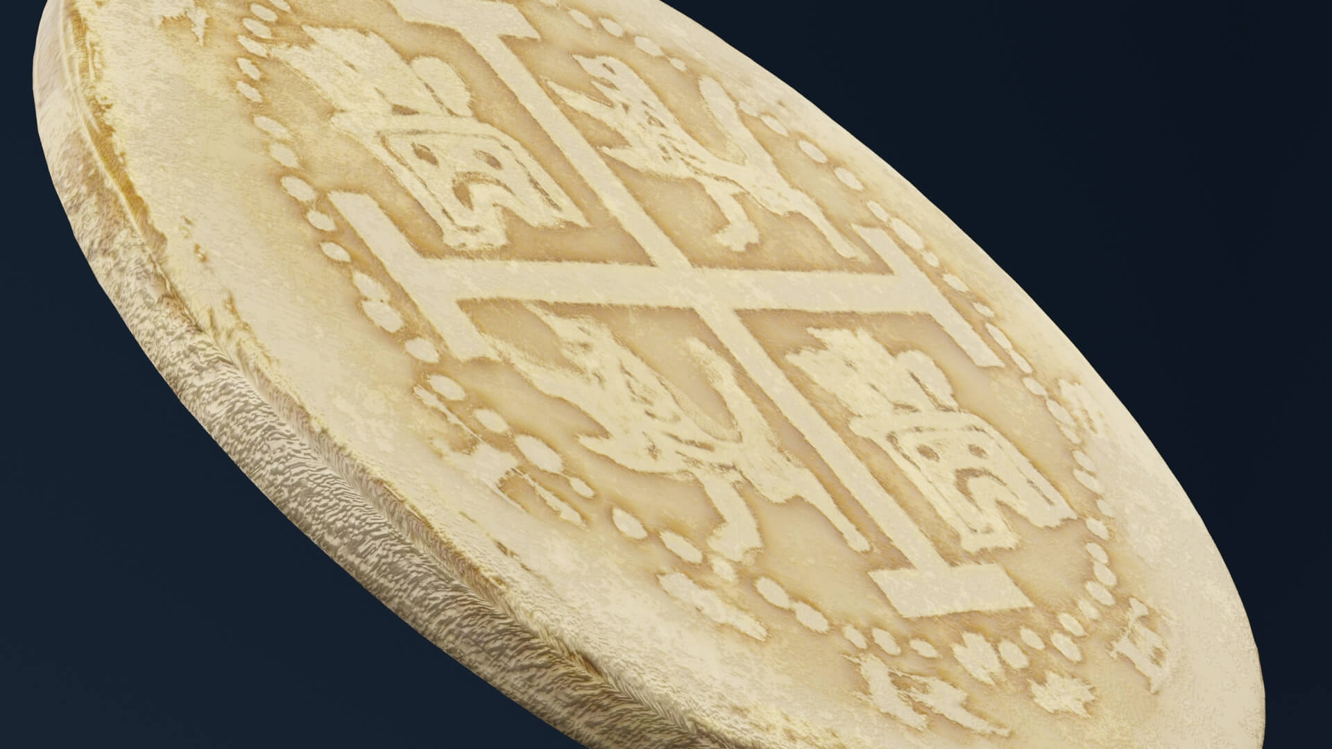 Realistic Golden Coin - 3D Model by thedazking