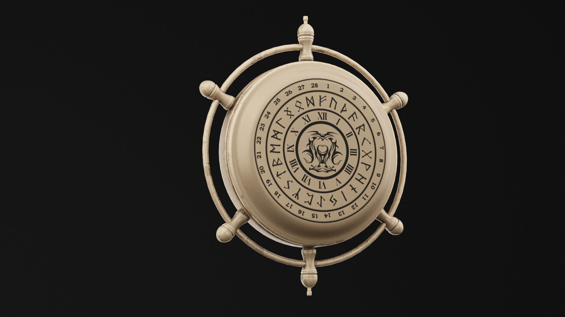 Golden Compass - 3D Model by thedazking