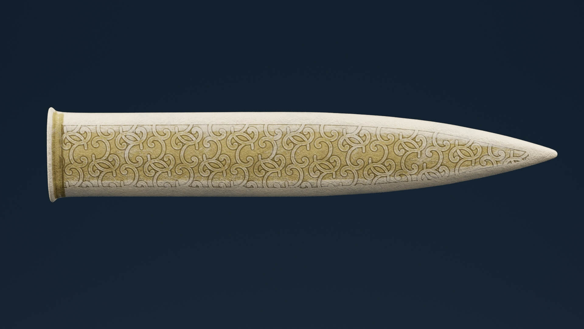 Golden Dagger Sheath - 3D Model by thedazking