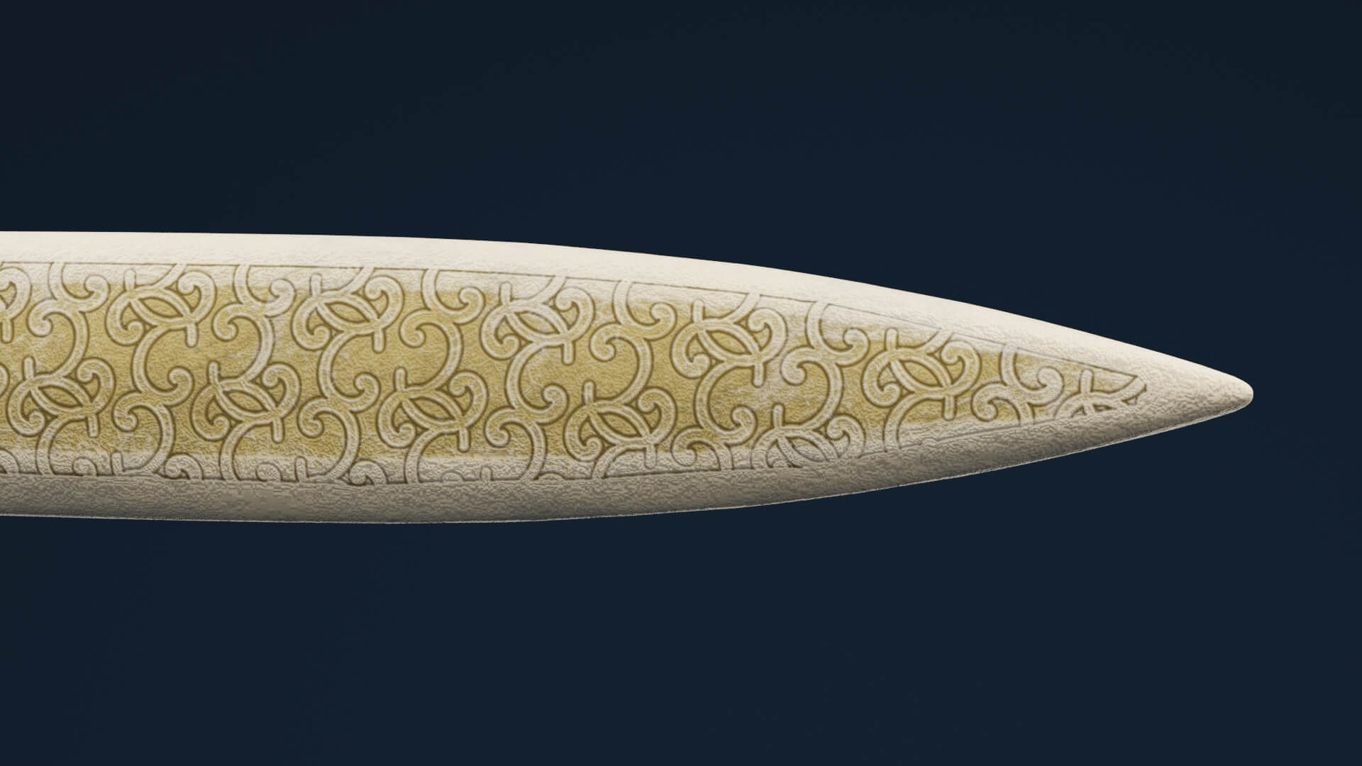 Golden Dagger Sheath - 3D Model by thedazking