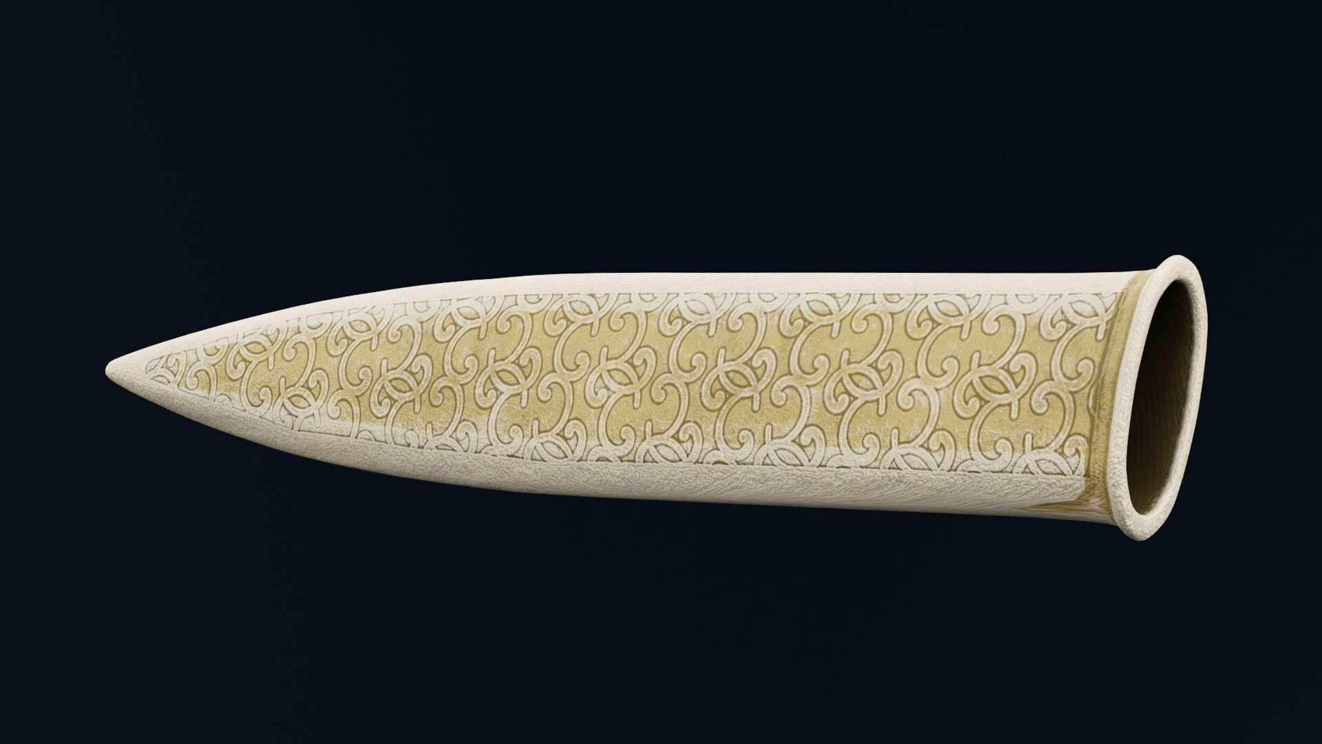 Golden Dagger Sheath - 3D Model by thedazking