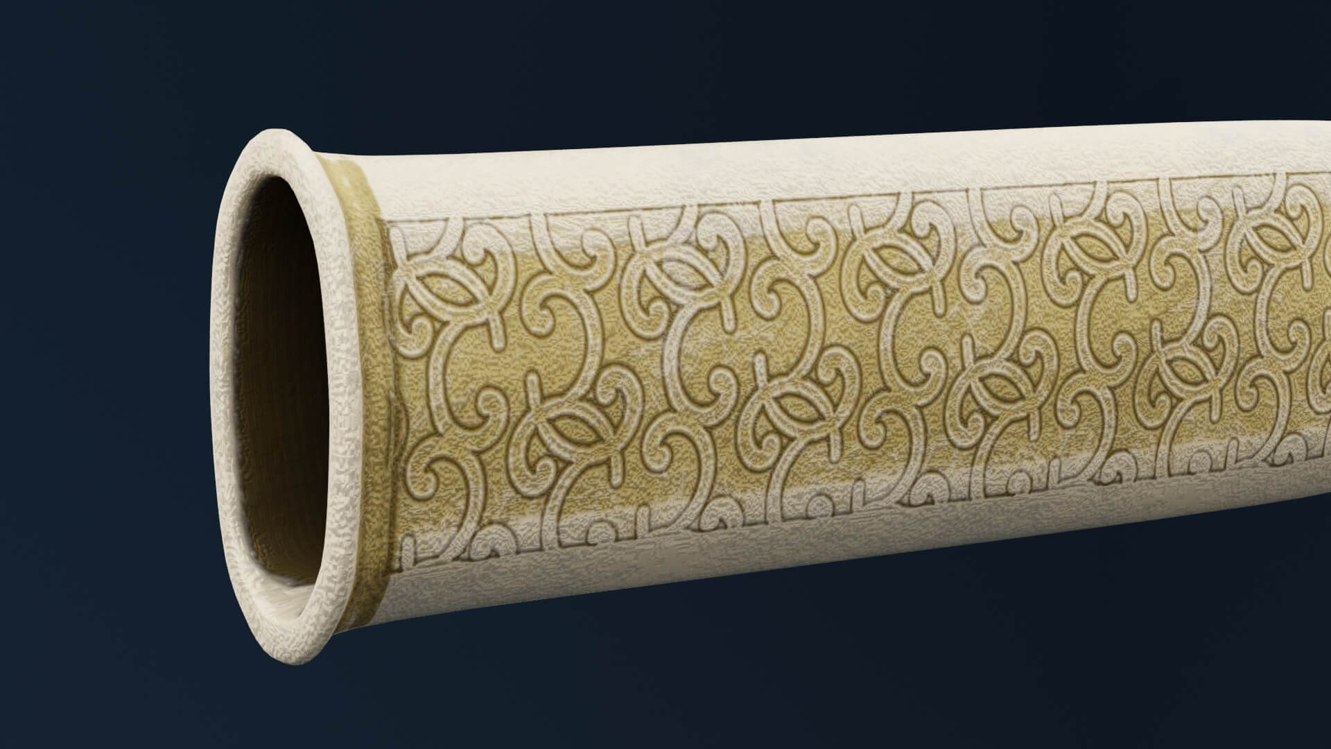 Golden Dagger Sheath - 3D Model by thedazking