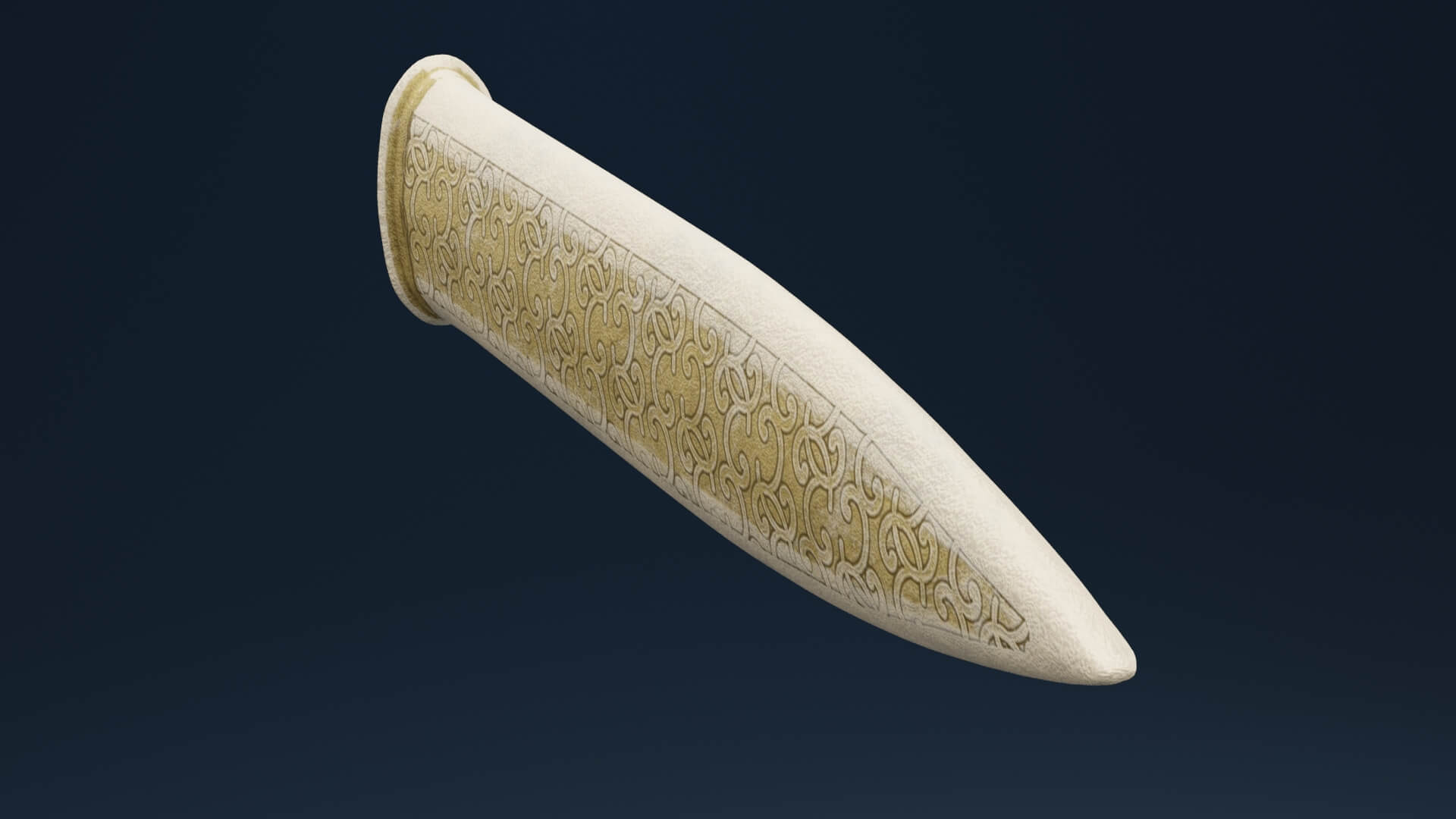 Golden Dagger Sheath - 3D Model by thedazking