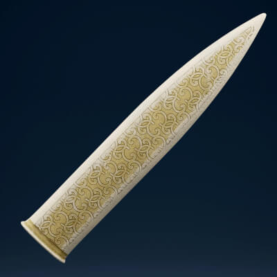 Golden Dagger Sheath - 3D Model by thedazking