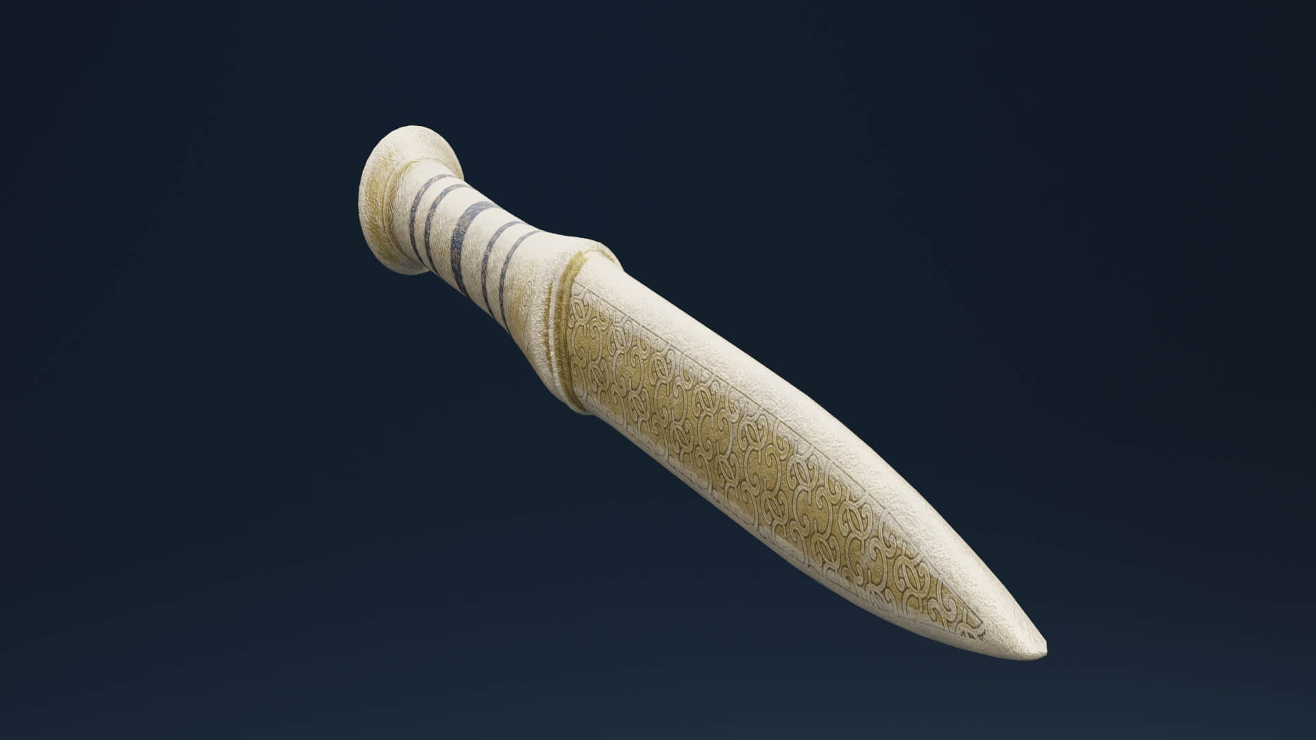 Golden Dagger - 3D Model by thedazking
