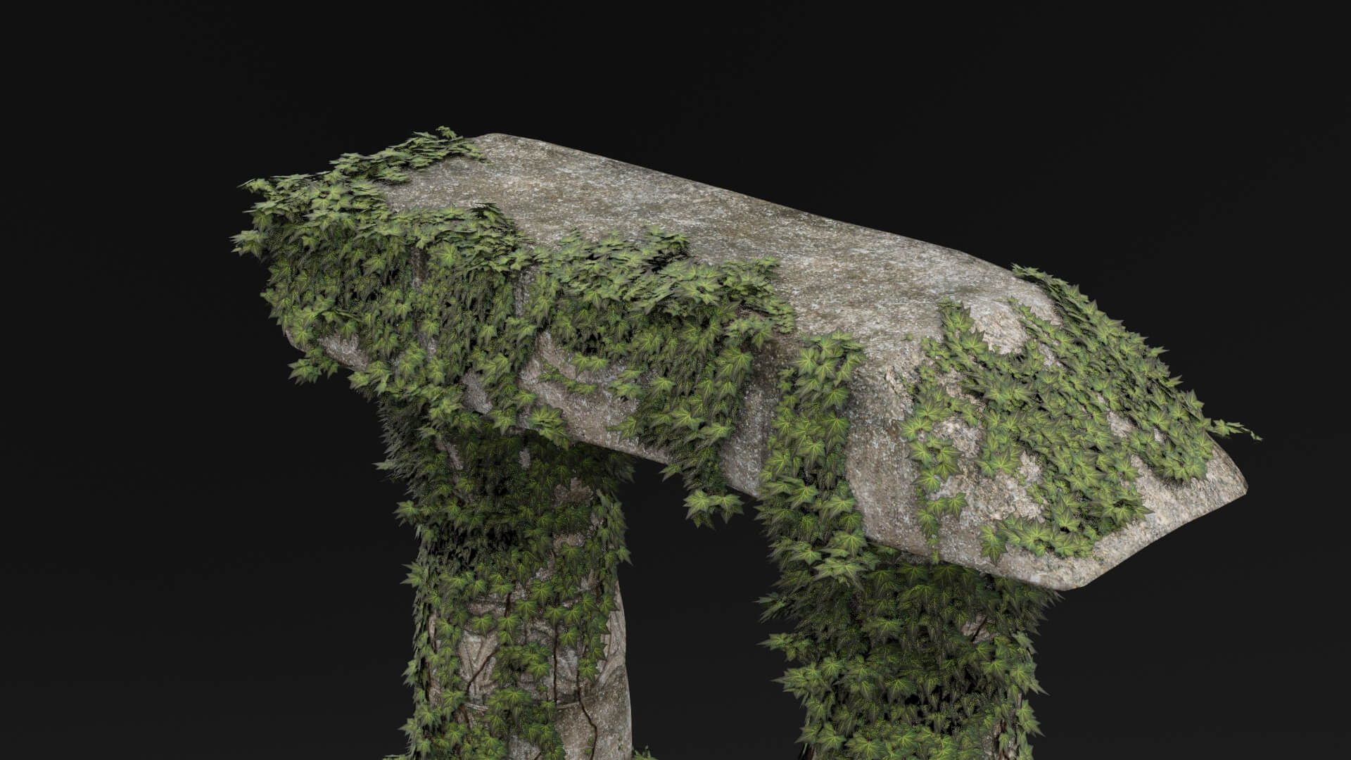 Greek Column Ivy - 3D Model by thedazking
