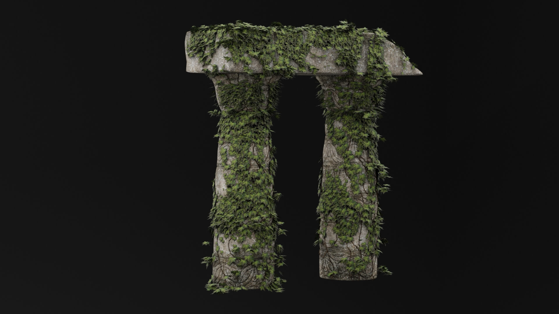 Greek Column Ivy - 3D Model by thedazking