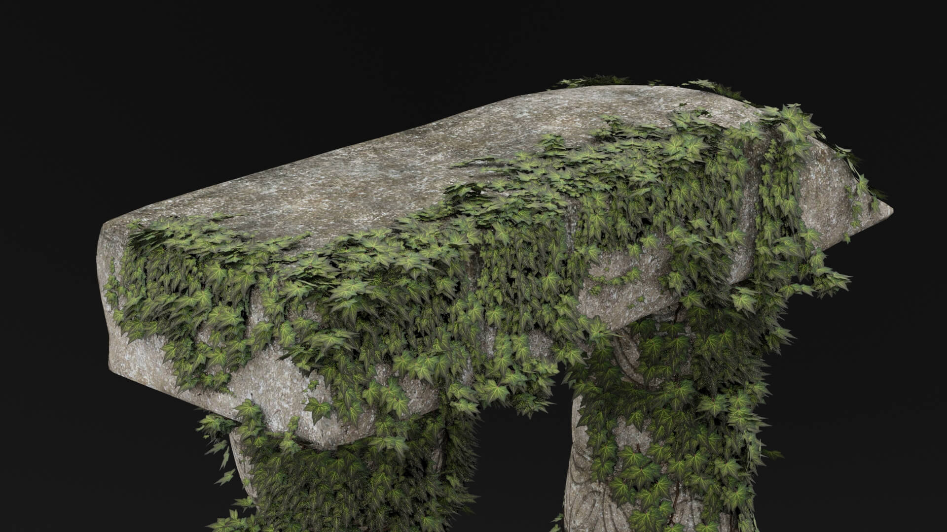 Greek Column Ivy - 3D Model by thedazking