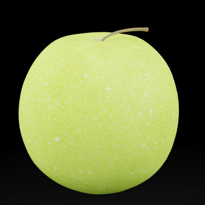 Fresh Green Apple - 3D Model by thedazking