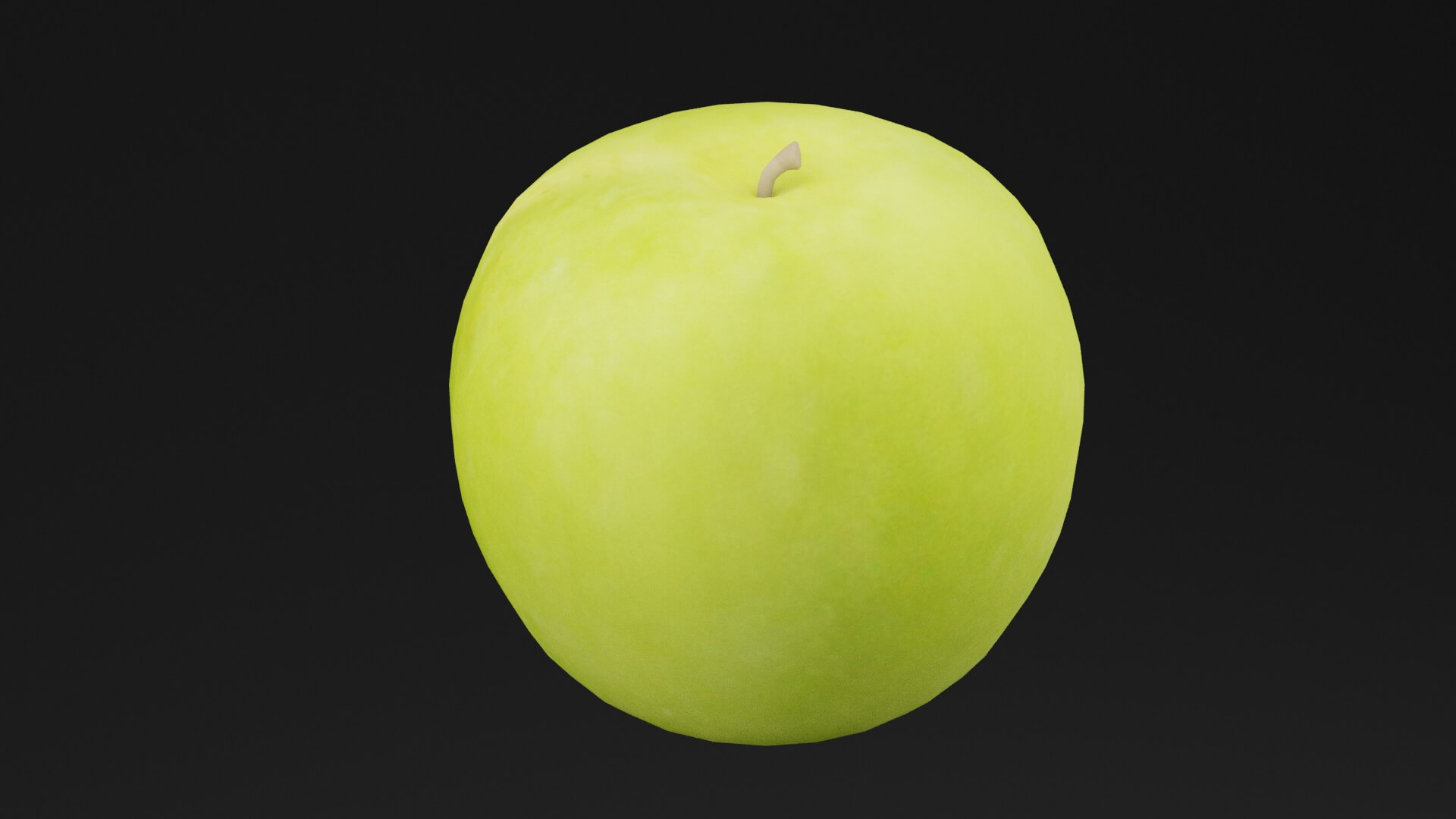 Natural Green Apple - 3D Model by thedazking