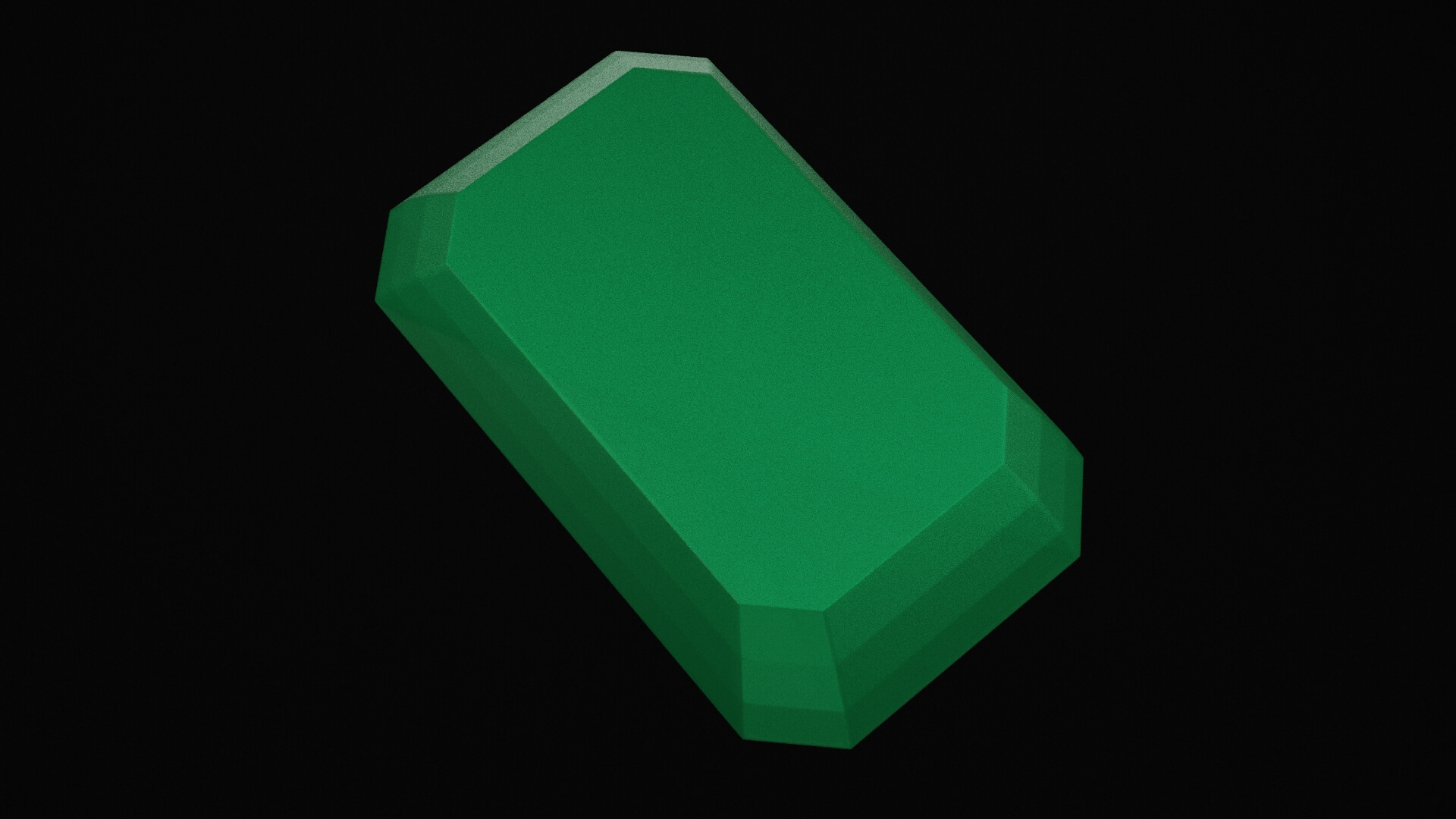 Sparkling Green Gem - 3D Model by thedazking