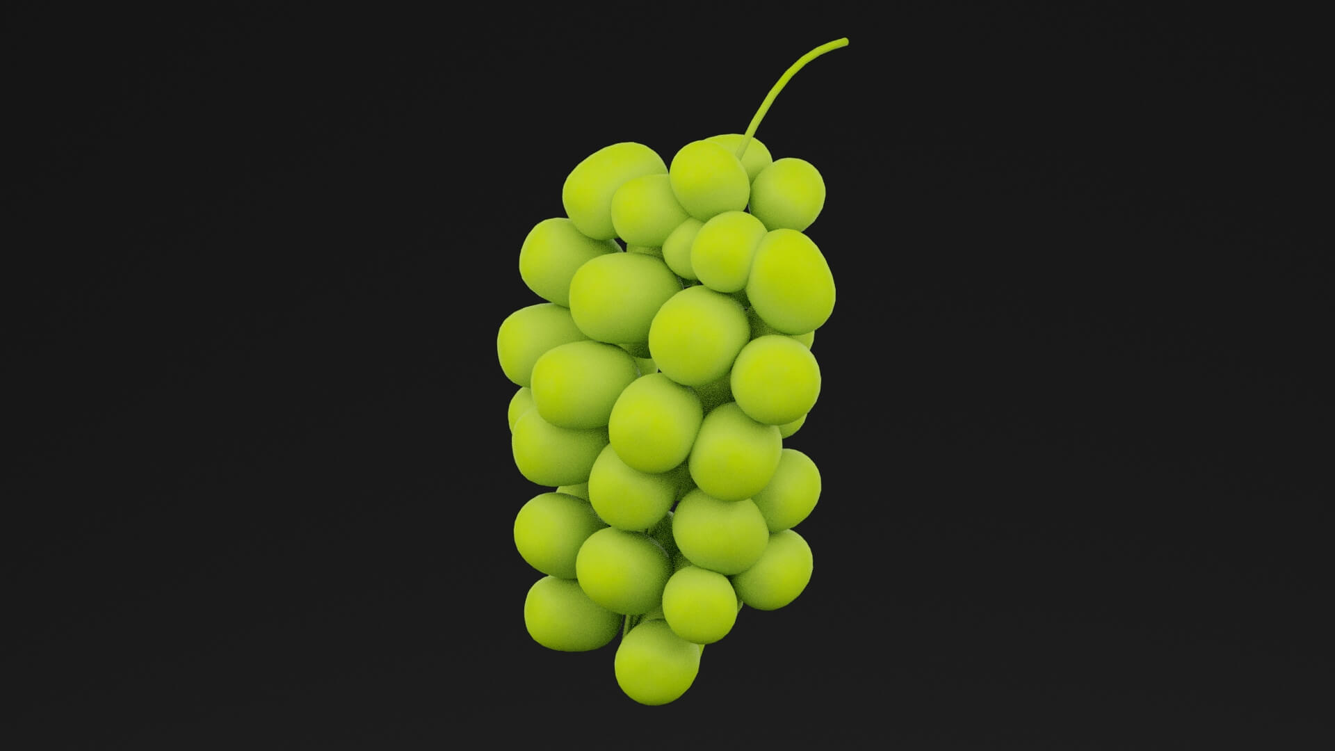 Green Grapes - 3D Model by thedazking