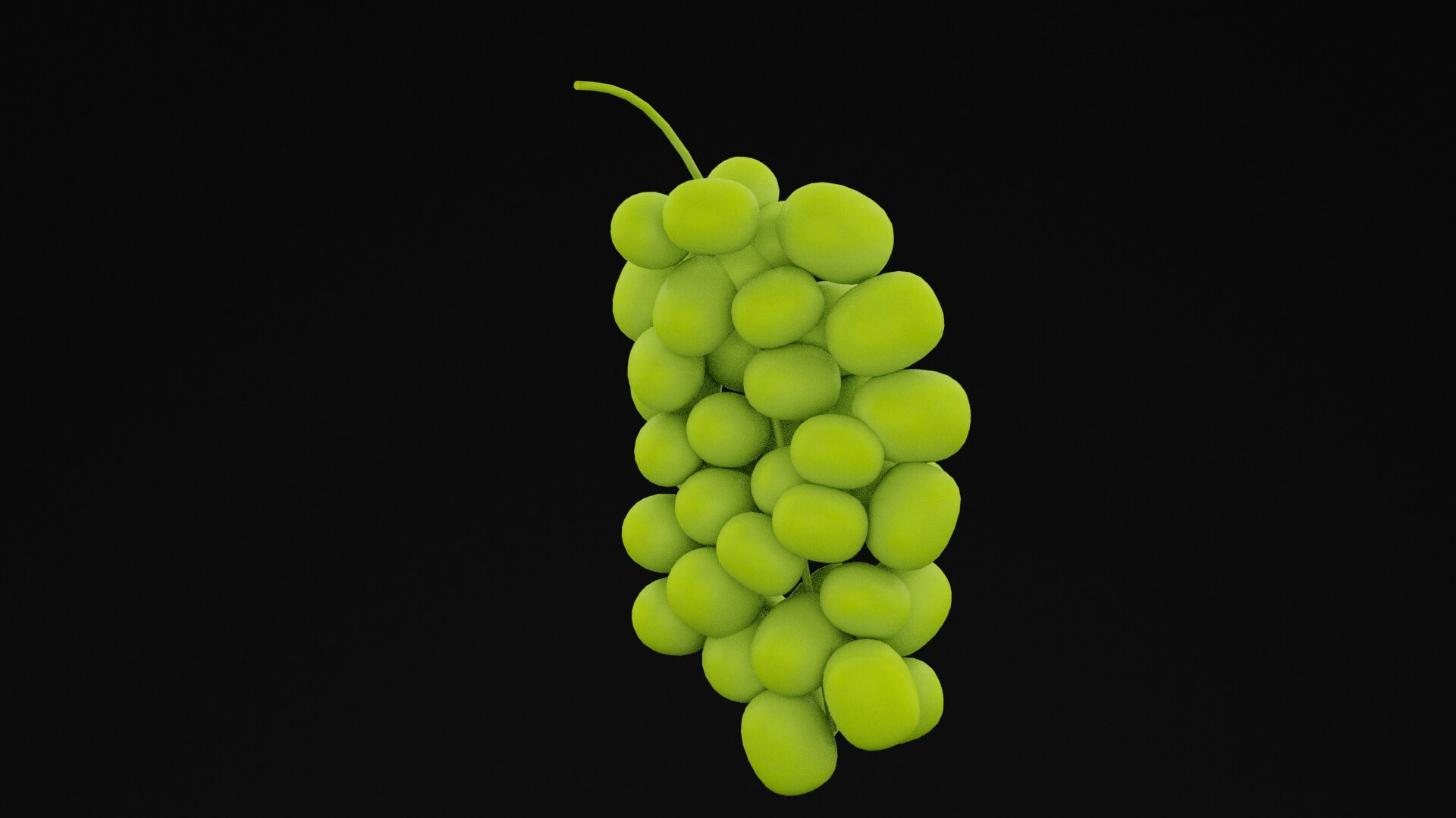 Green Grapes - 3D Model by thedazking