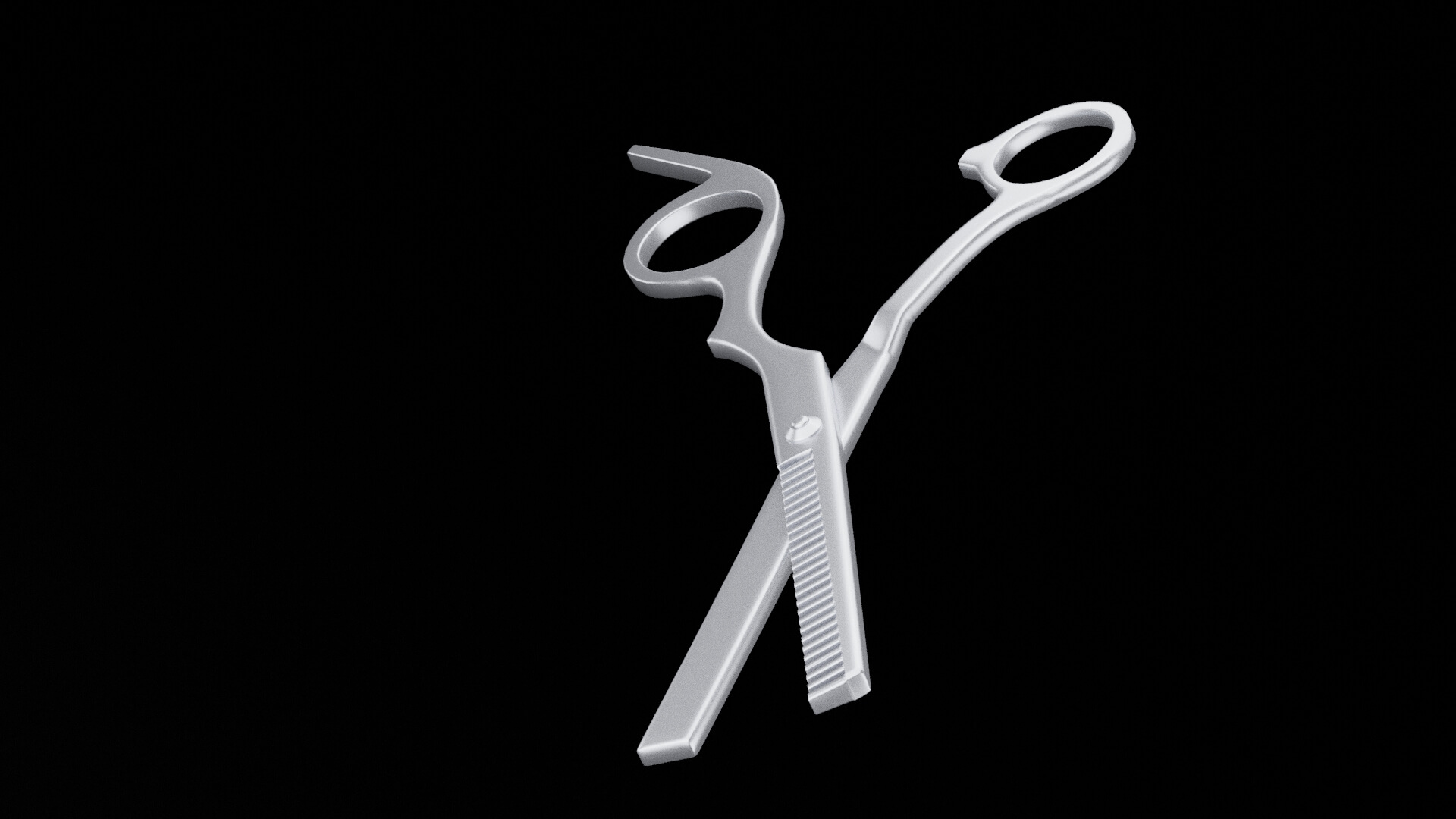 Hair Scissors - 3D Model by thedazking