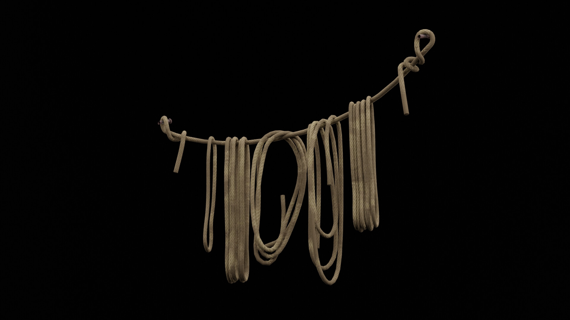 Hang Rope Pile - 3D Model by thedazking