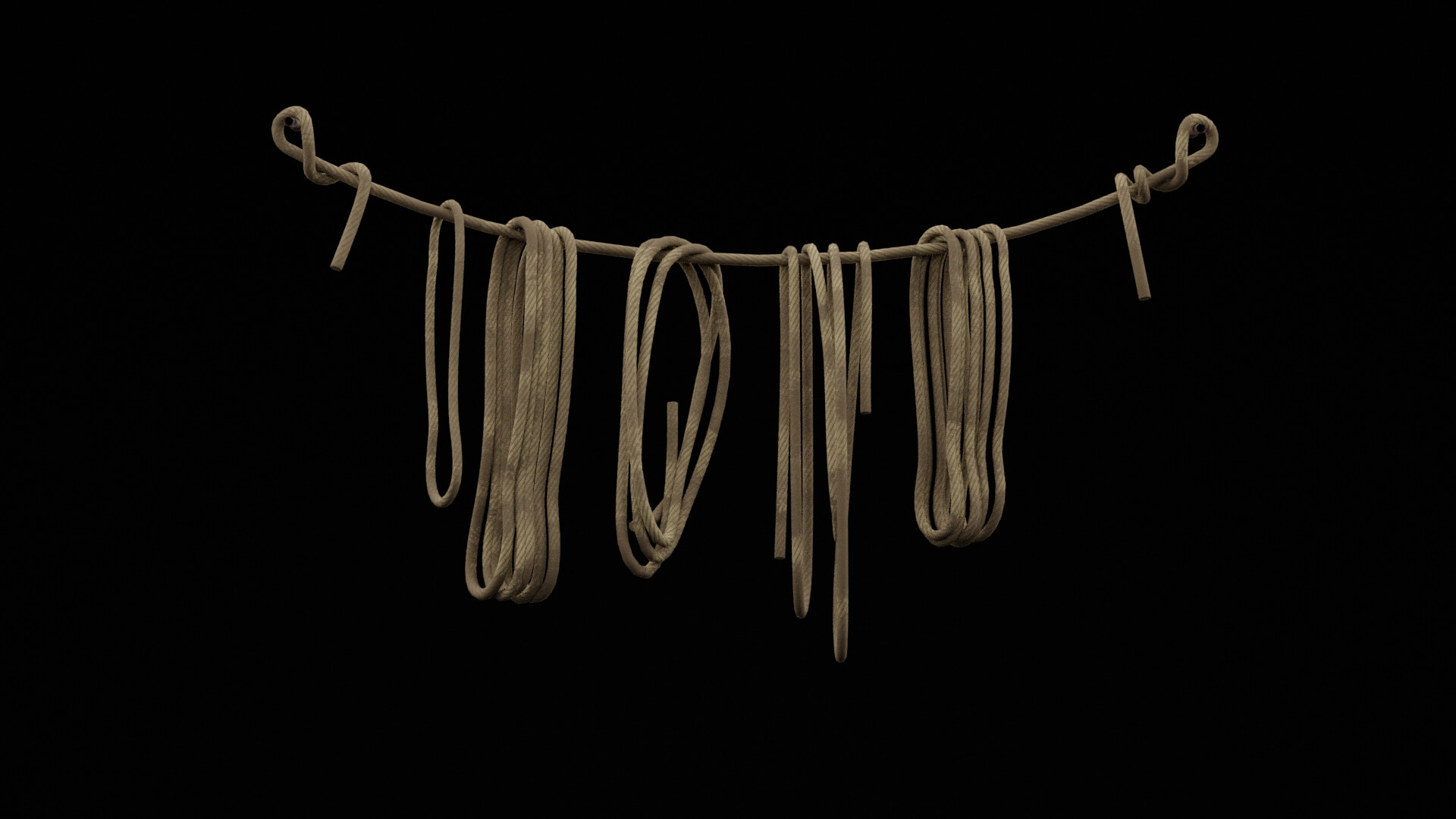 Hang Rope Pile - 3D Model by thedazking