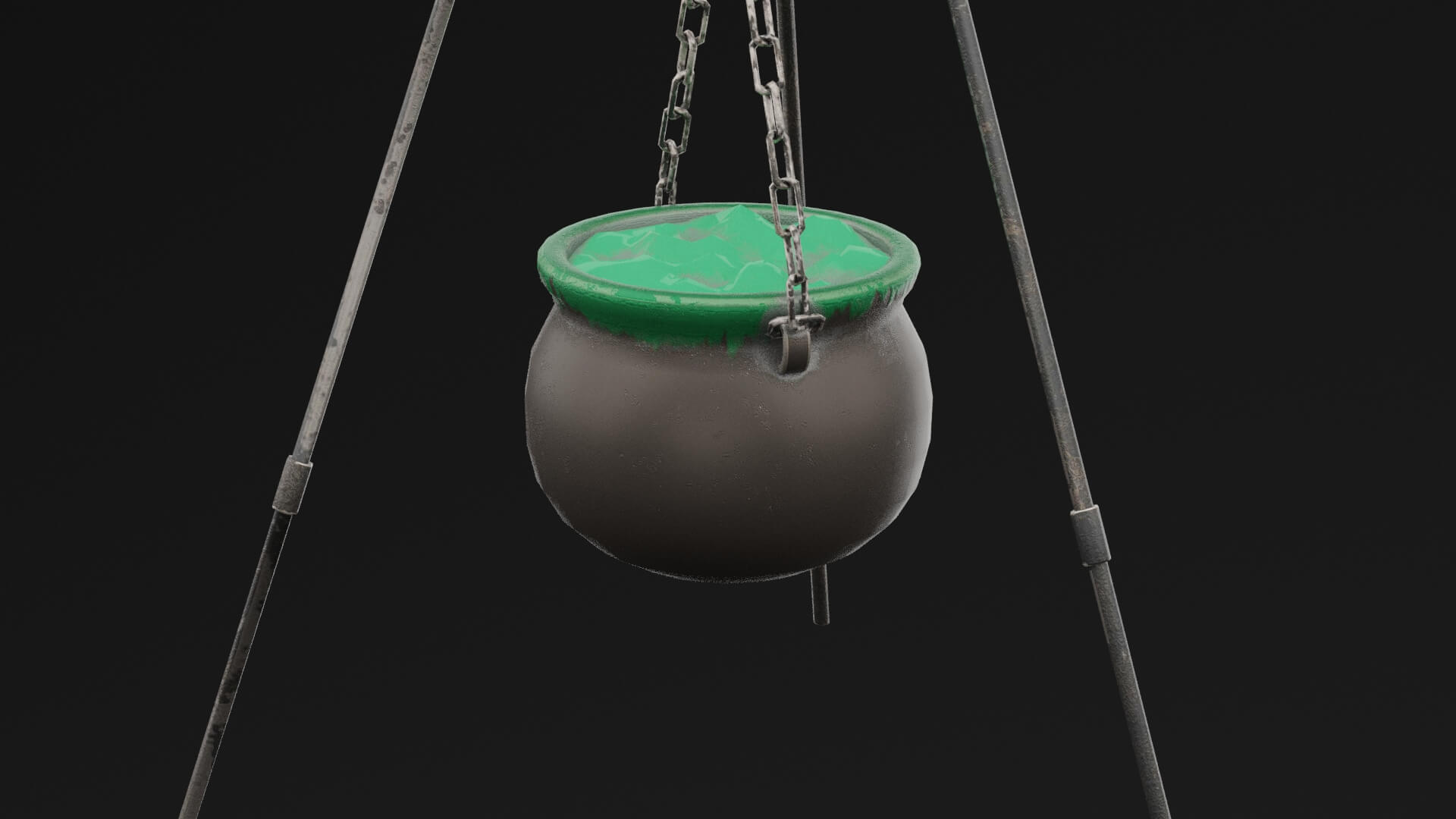 Hanged Cauldron - 3D Model by thedazking
