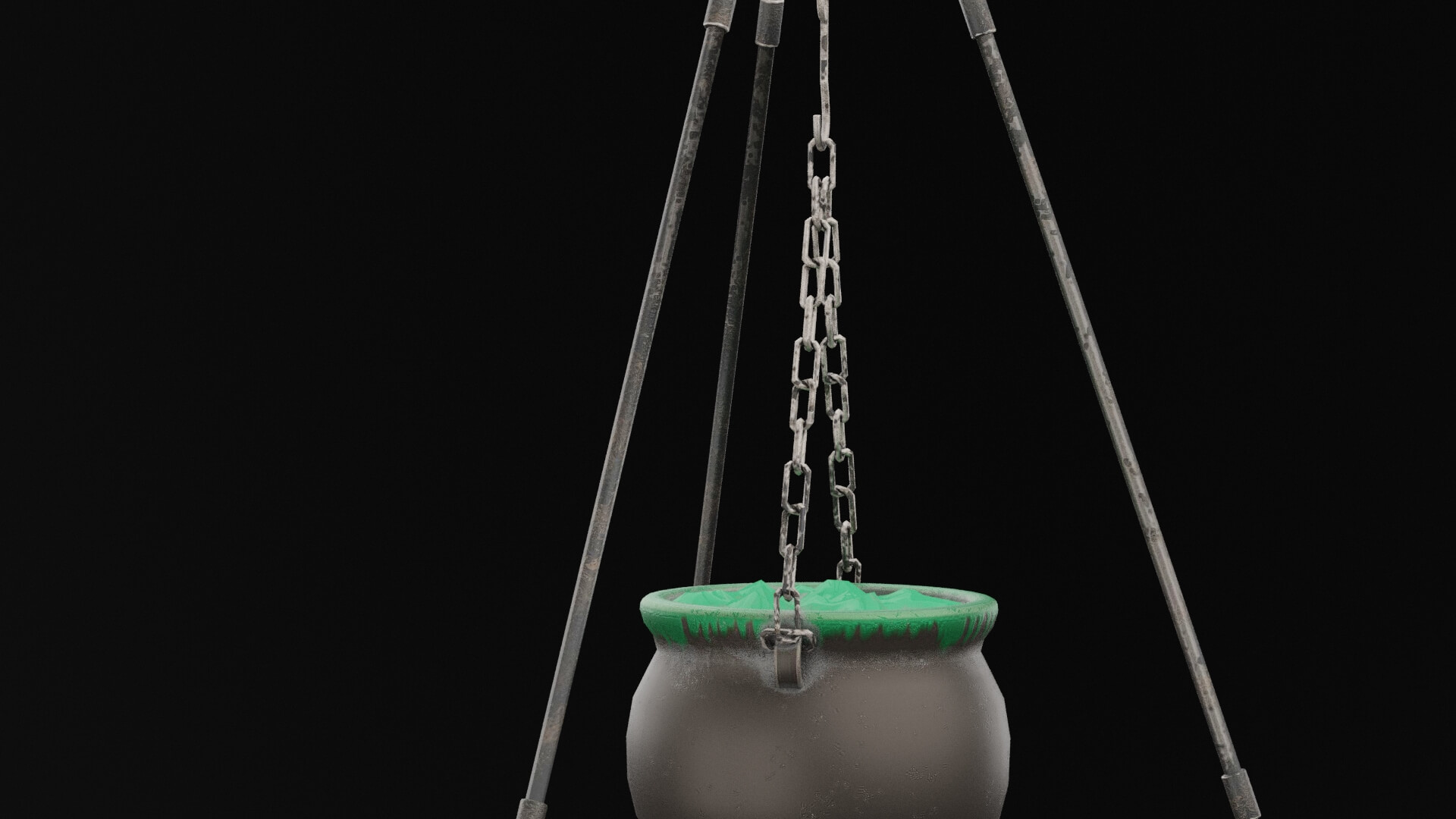 Hanged Cauldron - 3D Model by thedazking