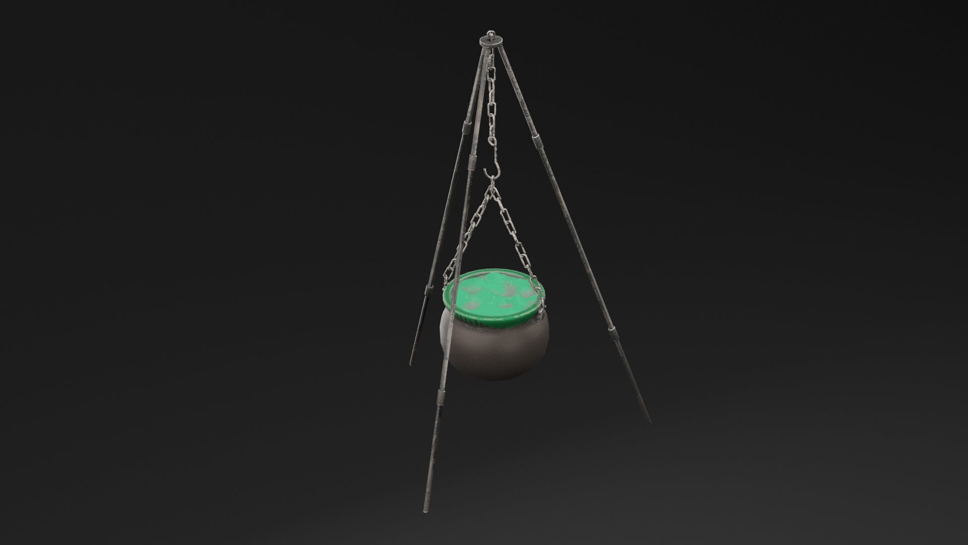 Hanged Cauldron - 3D Model by thedazking