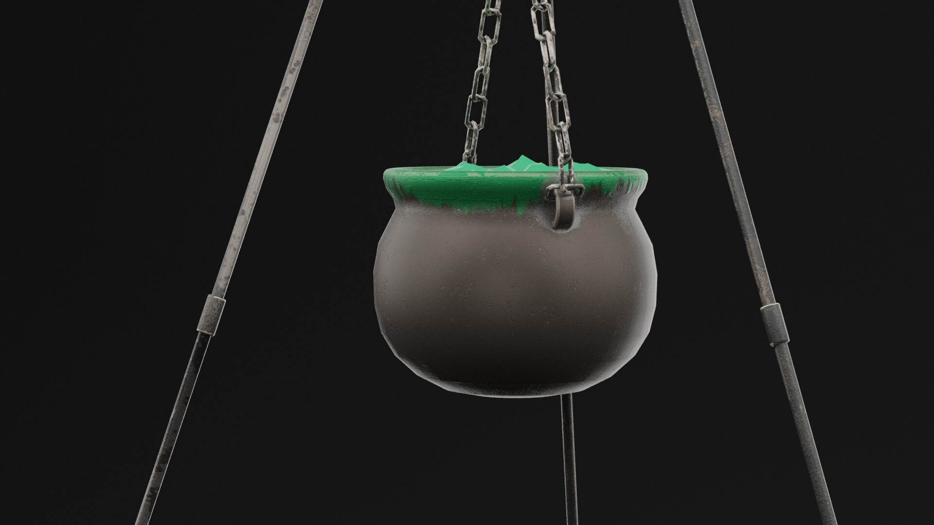 Hanged Cauldron - 3D Model by thedazking