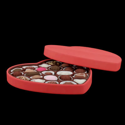 Heart Shaped Chocolate Box - 3D Model by thedazking