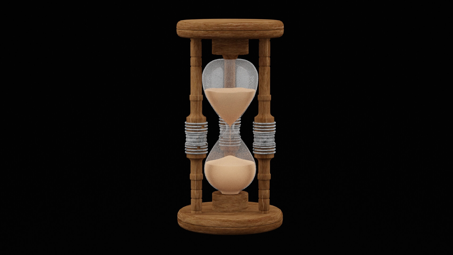 Antique Hourglass - 3D Model by thedazking