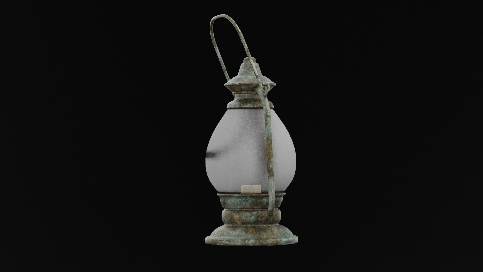 Iron Lantern - 3D Model by thedazking