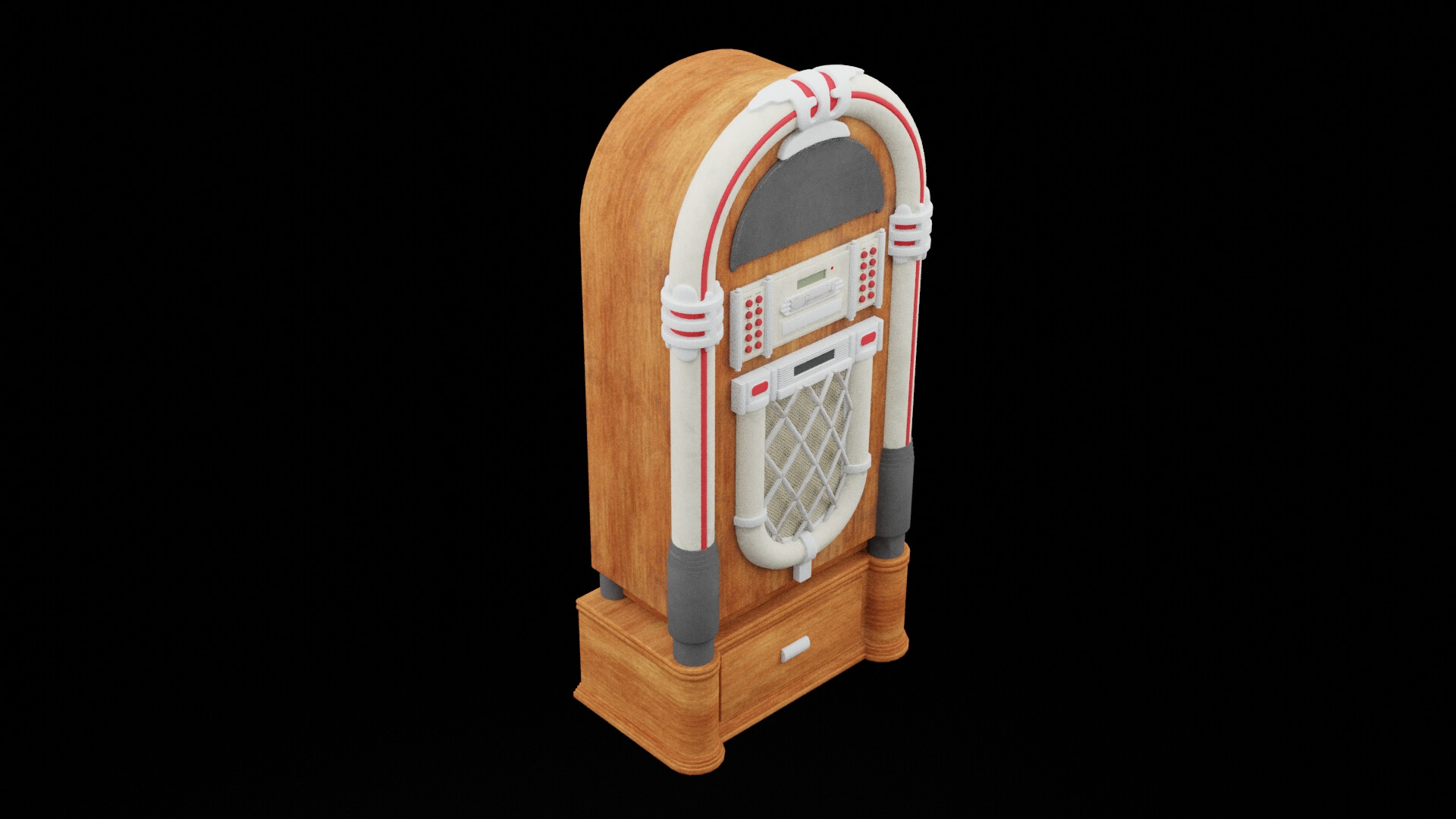 Retro Jukebox - 3D Model by thedazking