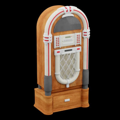 Retro Jukebox - 3D Model by thedazking