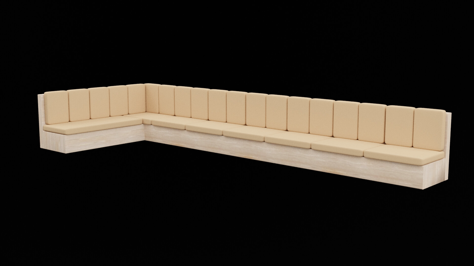 Large Sofa Living Room - 3D Model by thedazking