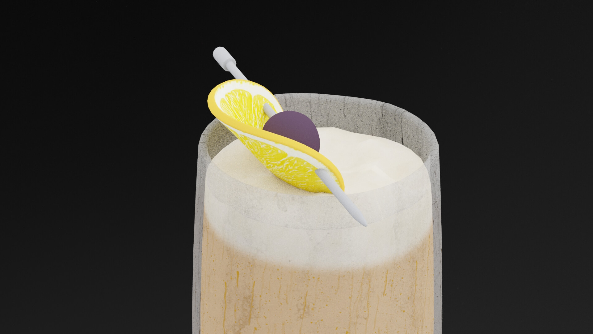 Lemon Delight Drink - 3D Model by thedazking
