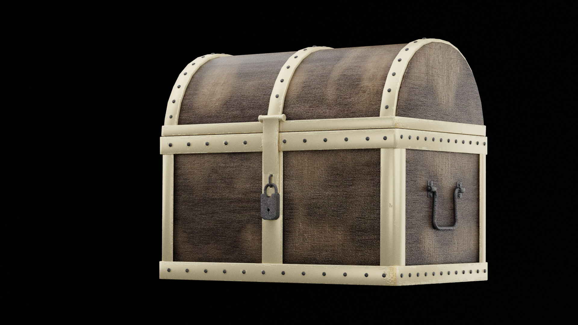 Locked Treasure Chest - 3D Model by thedazking