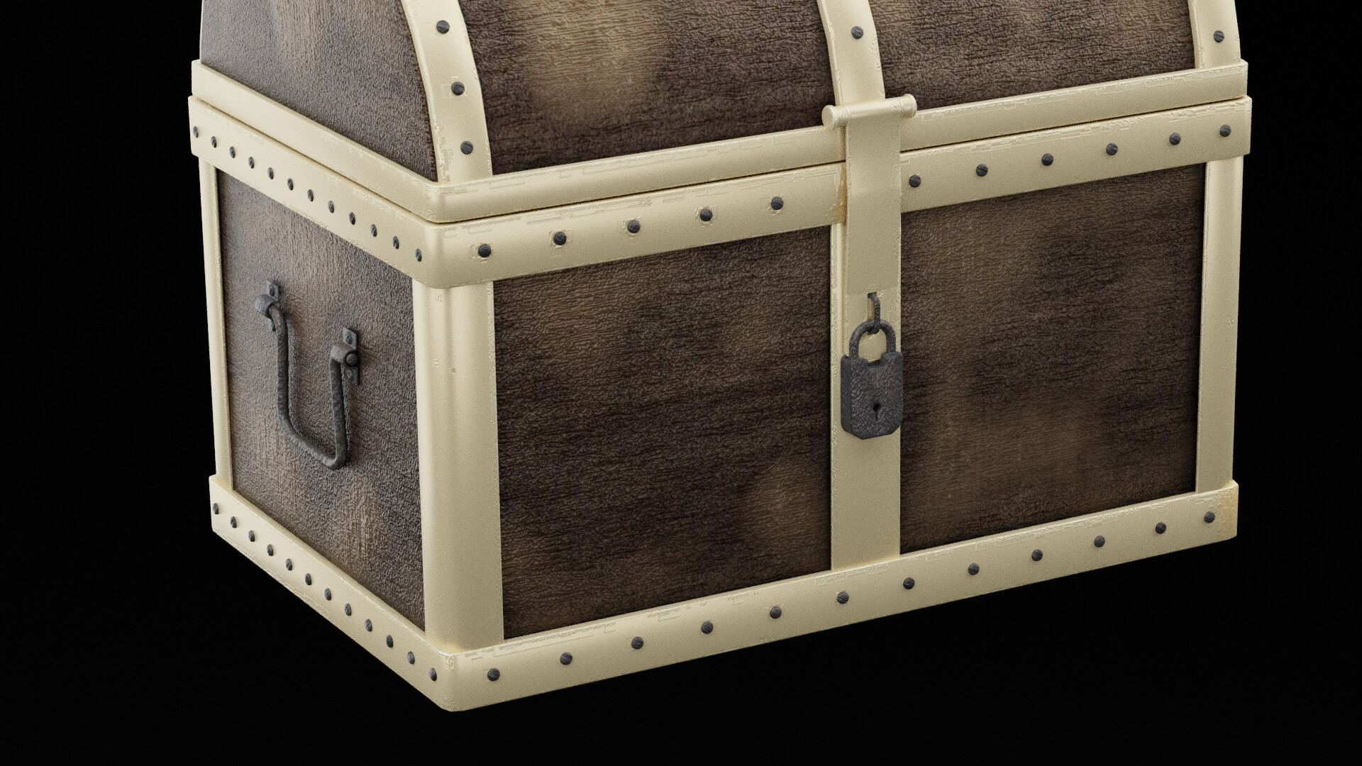 Locked Treasure Chest - 3D Model by thedazking