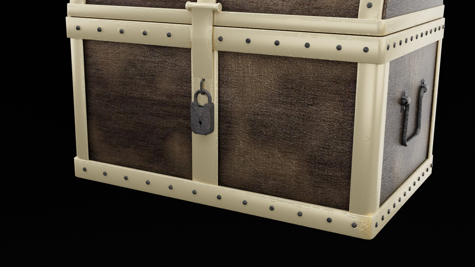 Locked Treasure Chest - 3D Model by thedazking