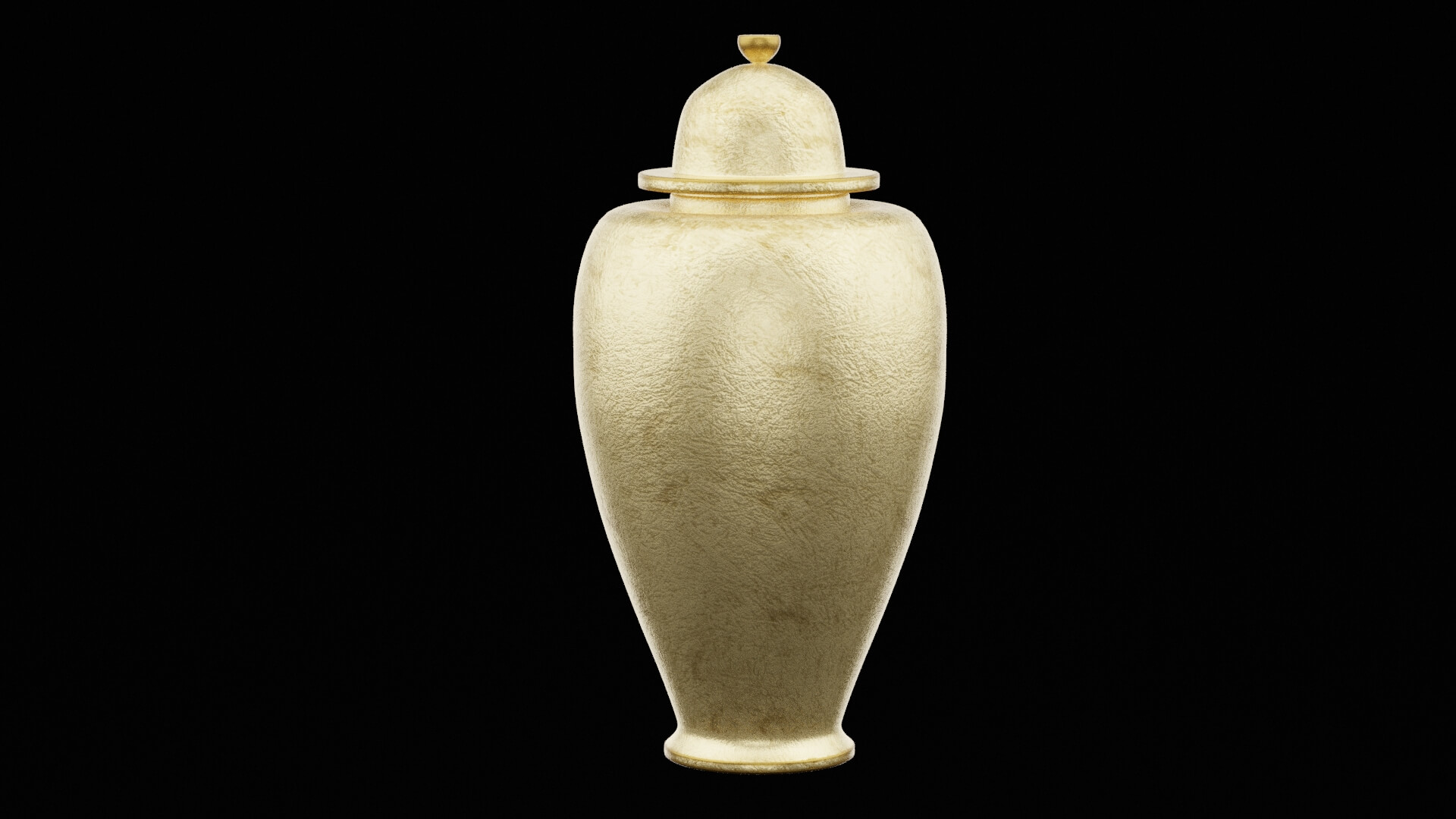 Luxury Golden Jar - 3D Model by thedazking