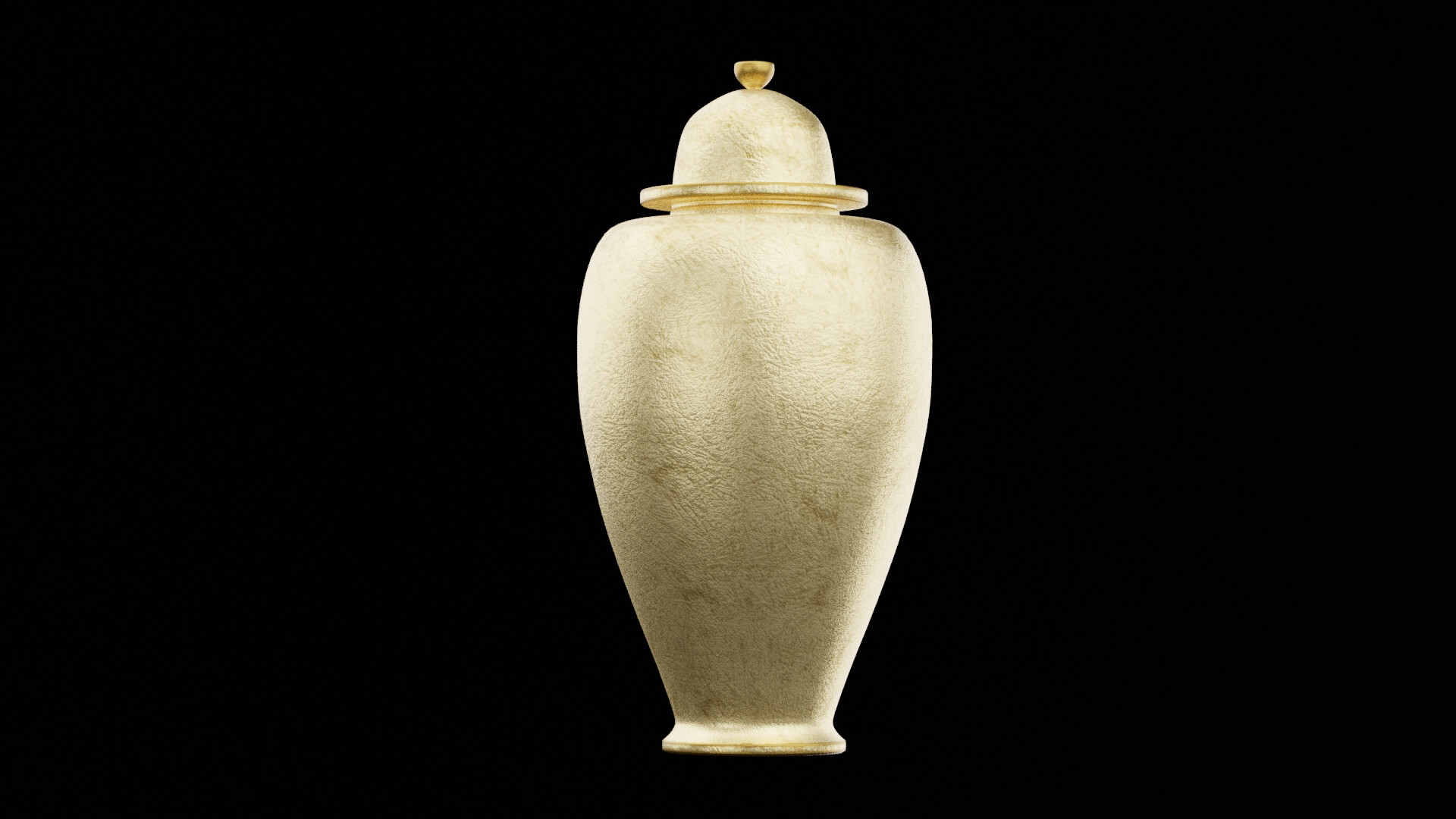 Luxury Golden Jar - 3D Model by thedazking