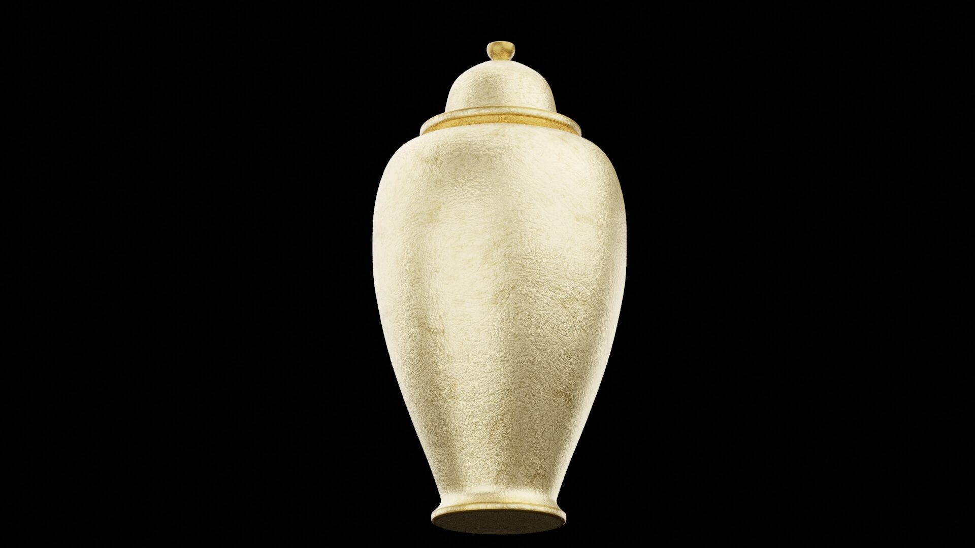 Luxury Golden Jar - 3D Model by thedazking