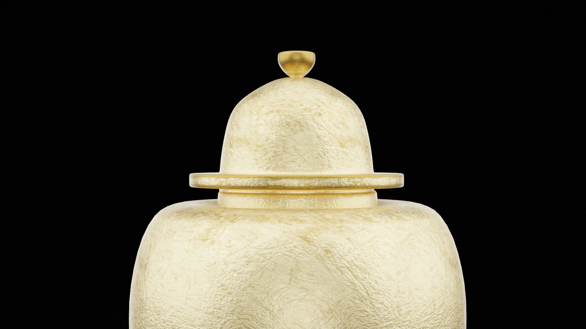 Luxury Golden Jar - 3D Model by thedazking