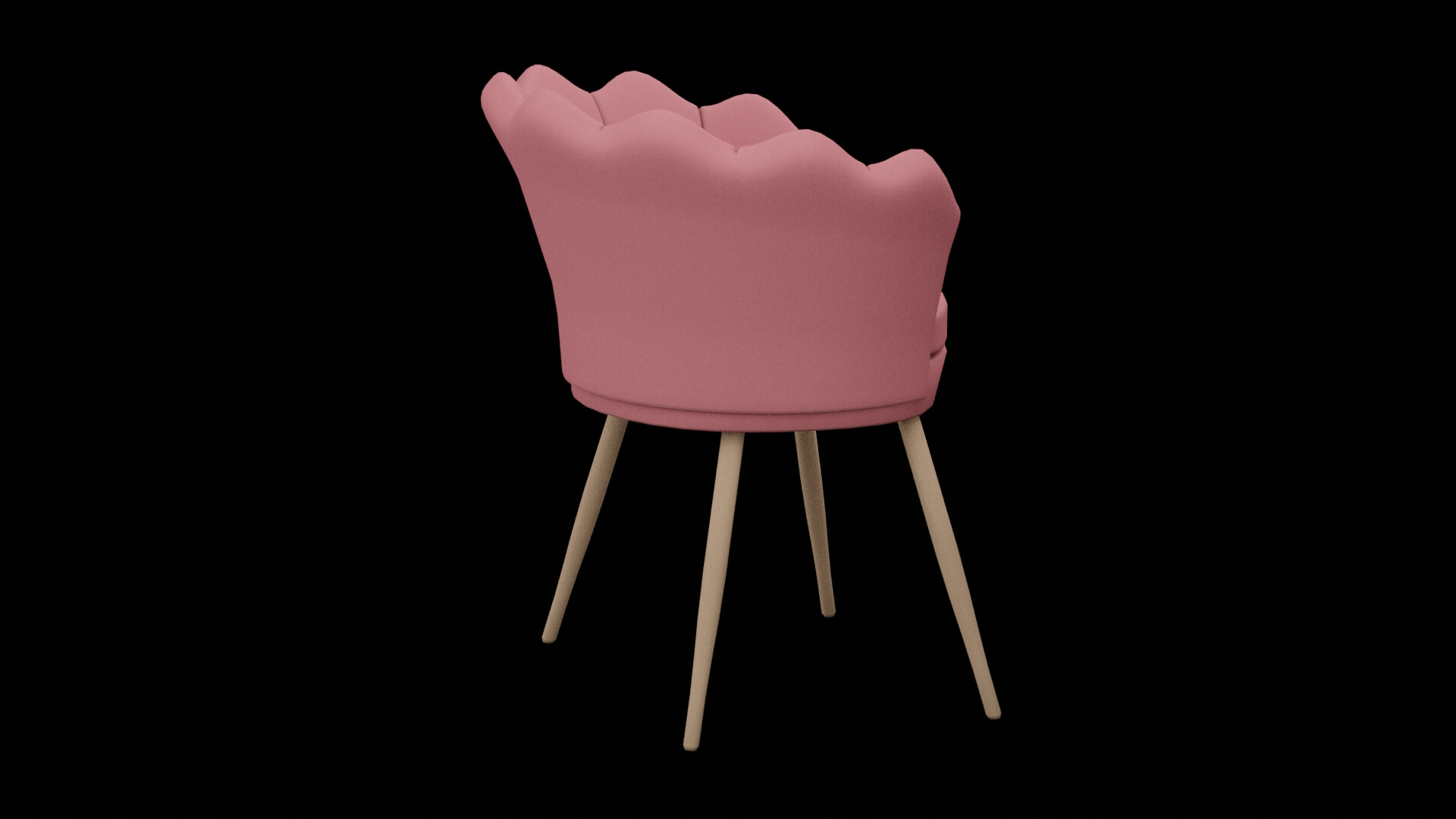 Maroon Stool - 3D Model by thedazking