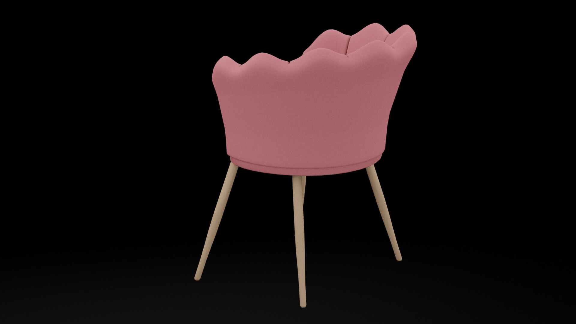 Maroon Stool - 3D Model by thedazking