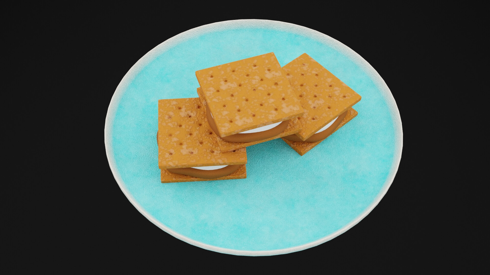 Marshmallow Smores - 3D Model by thedazking