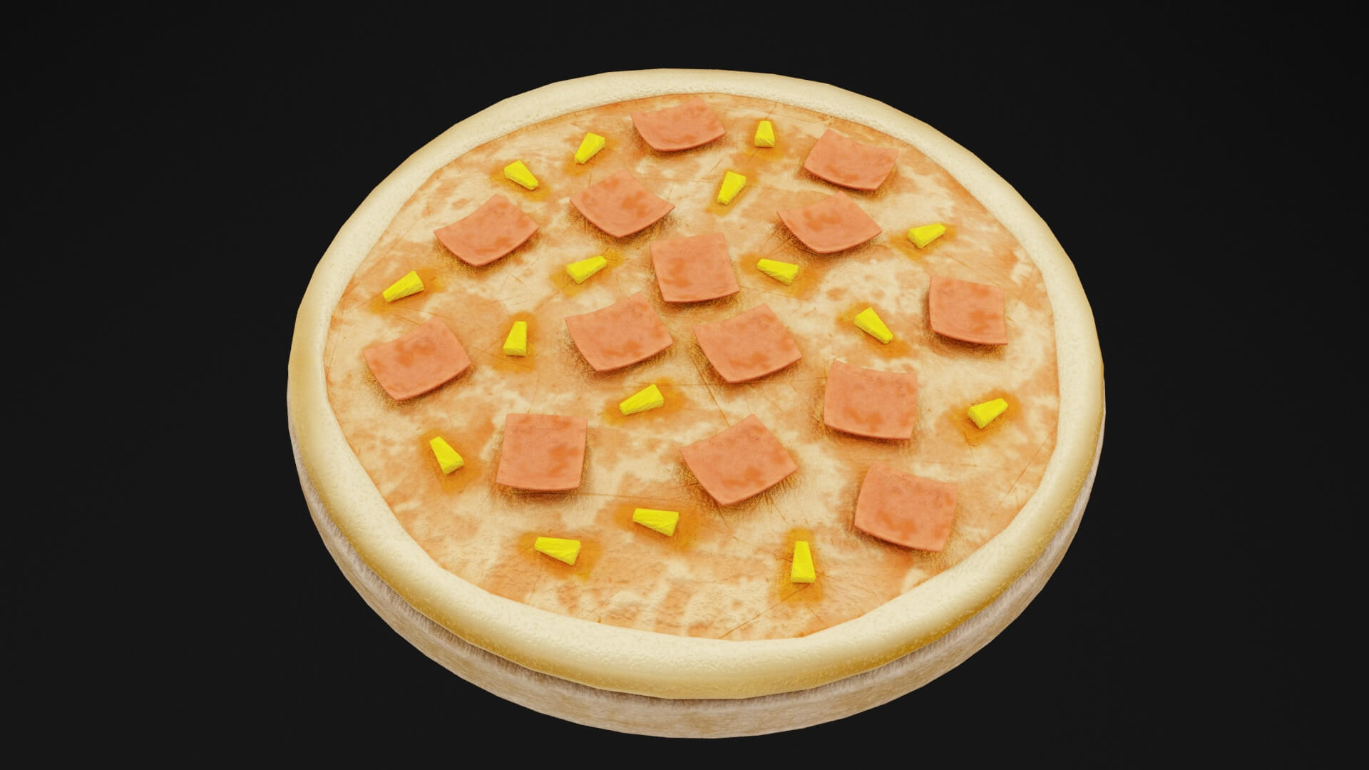 Medium Pizza - 3D Model by thedazking