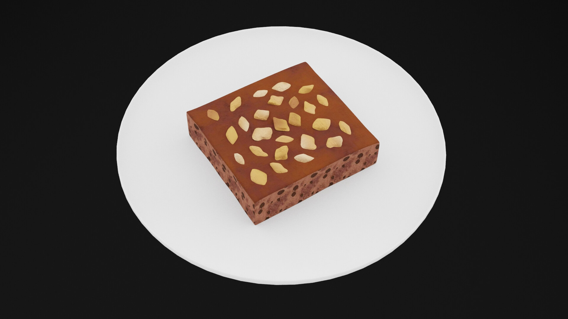 Moist Chocolate Sheet Cake - 3D Model by thedazking