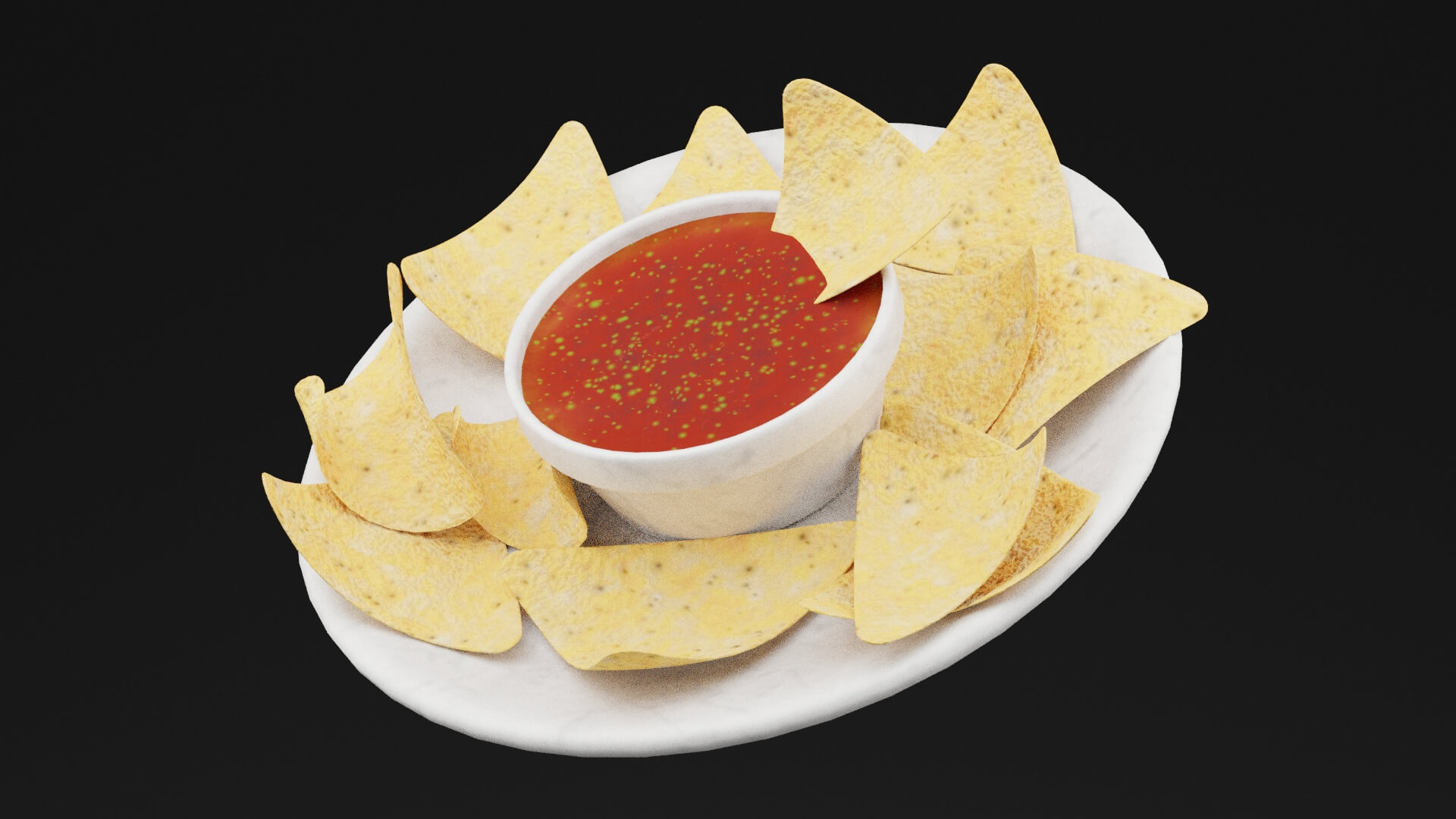 Nacho Chips Platter - 3D Model by thedazking