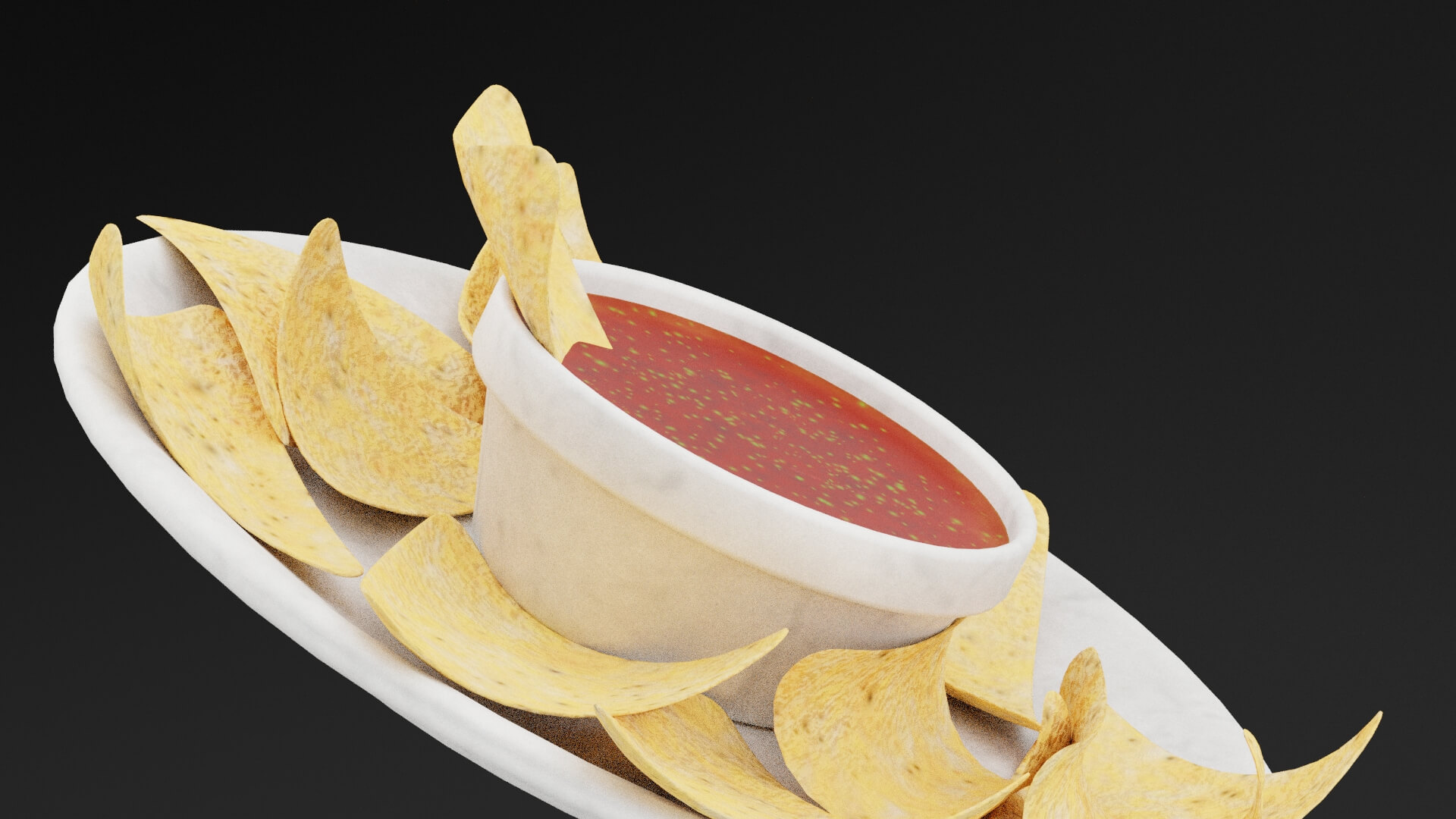Nacho Chips Platter - 3D Model by thedazking