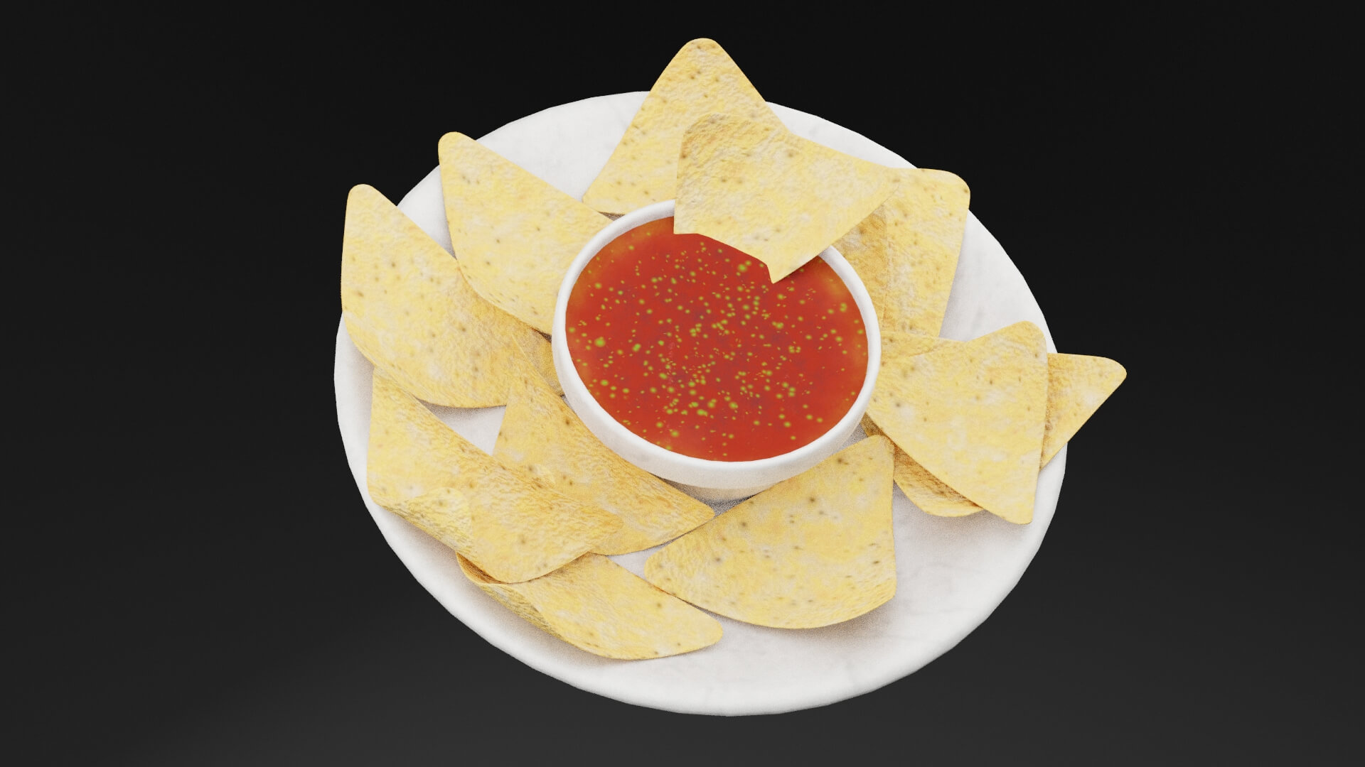 Nacho Chips Platter - 3D Model by thedazking
