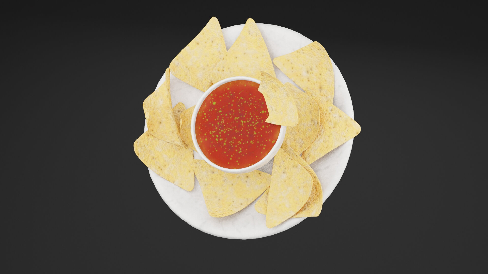 Nacho Chips Platter - 3D Model by thedazking