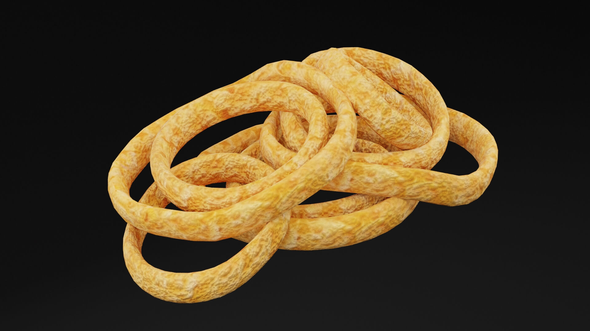 Fried Onion Rings - 3D Model by thedazking