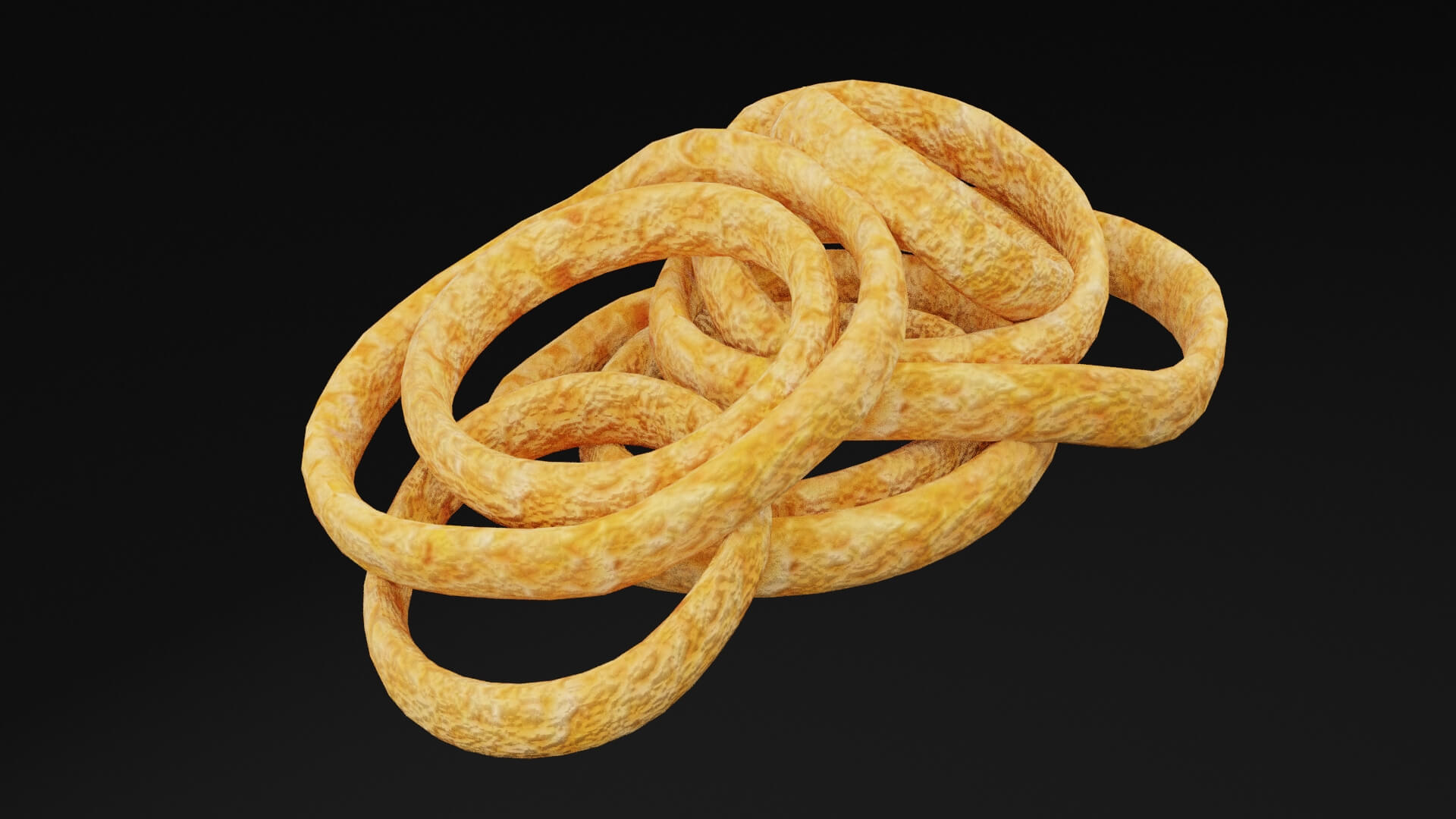 Fried Onion Rings - 3D Model by thedazking